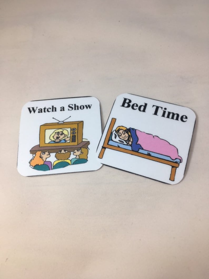 Large Visual Schedule Daily Routine Chore Chart Autism PECS | Etsy