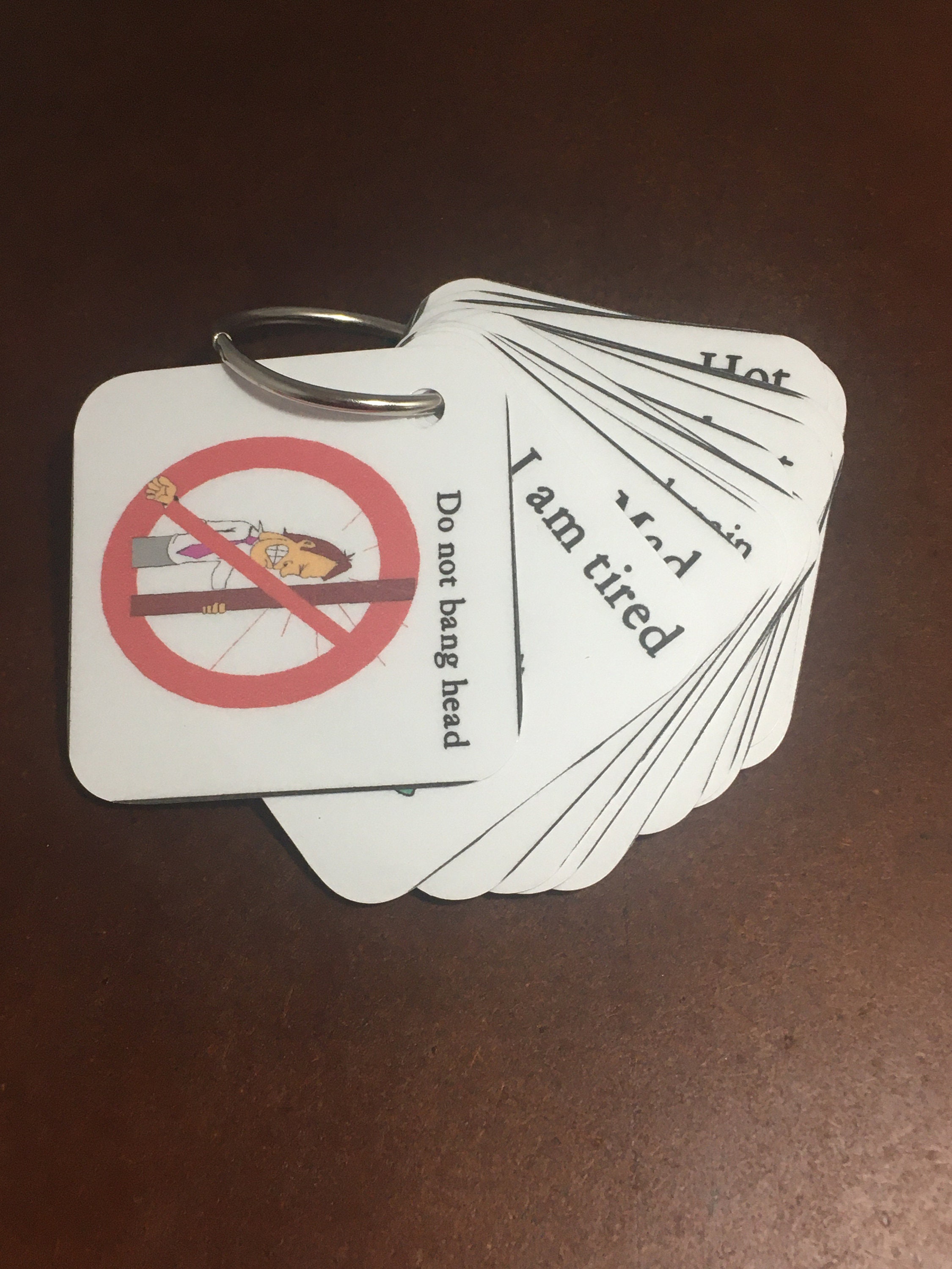 Social Skills Keyring Activity Autism PECS Visual Aid - Etsy