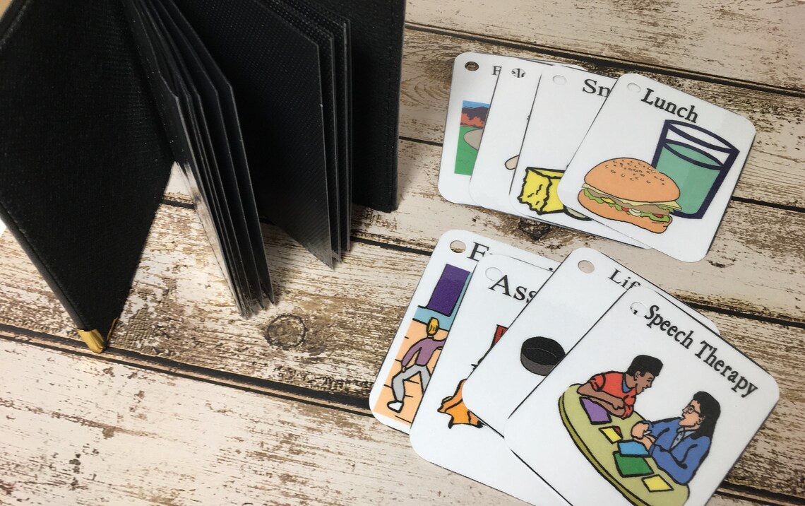 Communication Wallet, Lanyard Breakaway Keyring Activity, Autism PECS ...