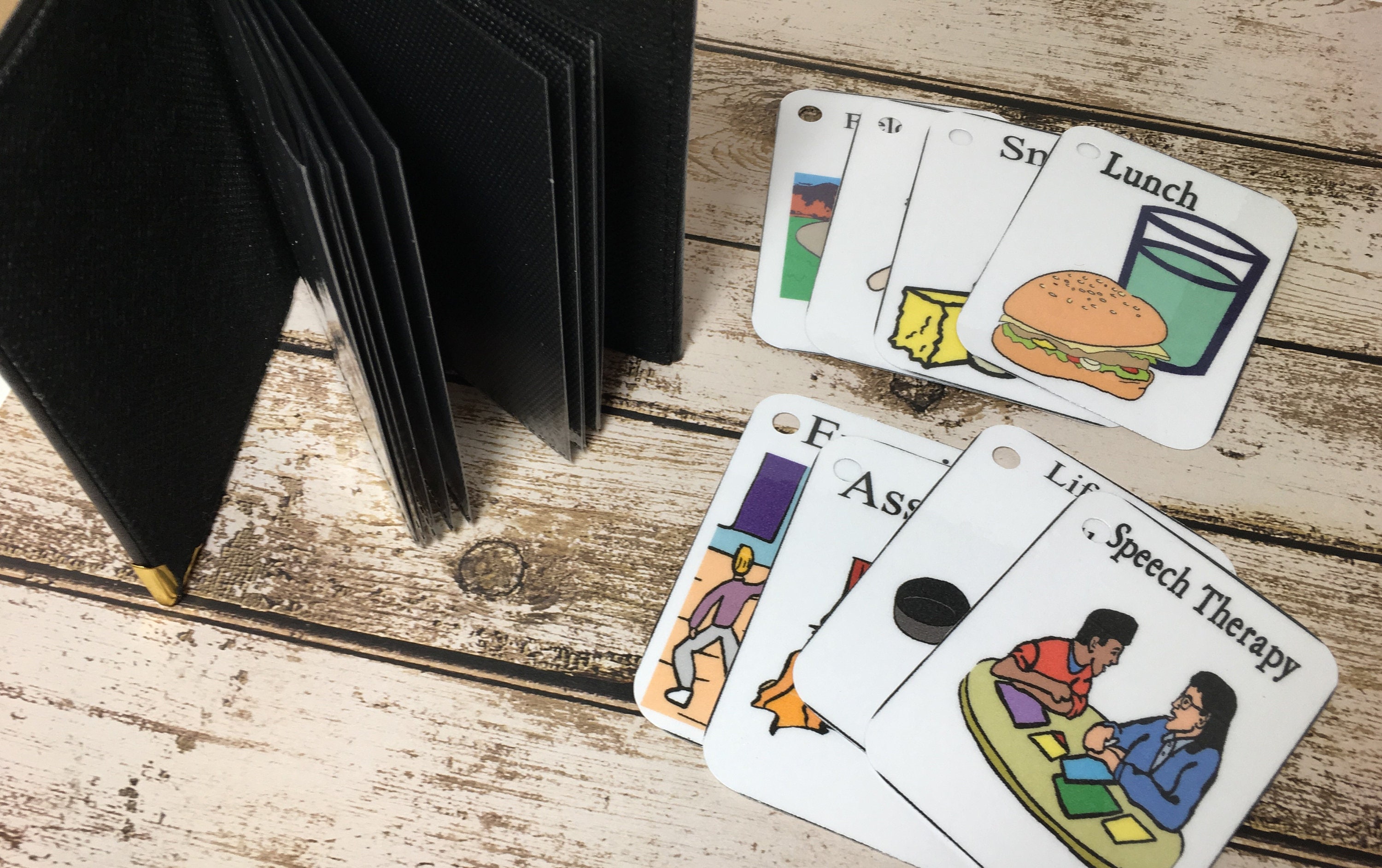 Communication Wallet, Lanyard Breakaway Keyring Activity, Autism PECS ...