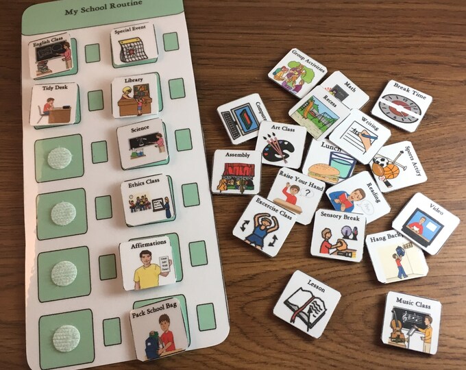 Daily Routine Visual Schedule Chore Chart, ABA Therapy, Autism PECS ...