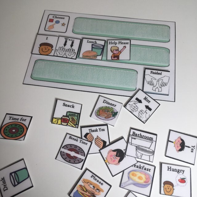 Mini Visual Aid, Communication Board With Autism PECS Communication ...