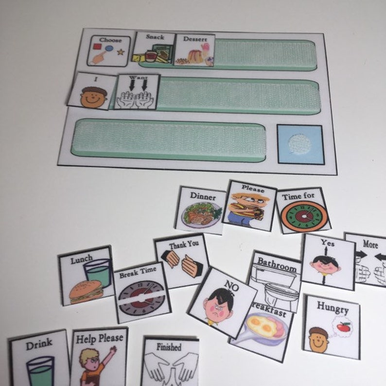 Mini Visual Aid, Communication Board With Autism PECS Communication ...