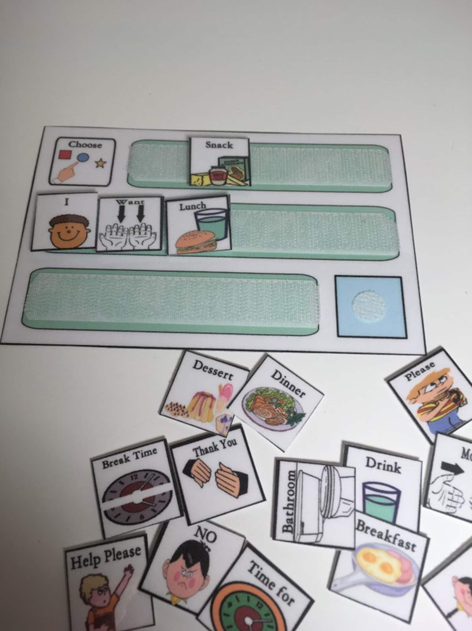 Mini Visual Aid, Communication Board With Autism PECS Communication ...