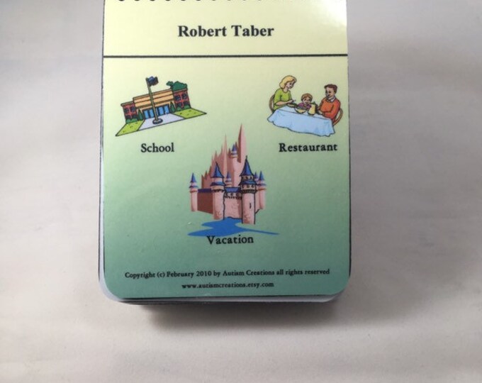 110 Autism Communication Pictures Cards Book or Binder Speech ABA ...