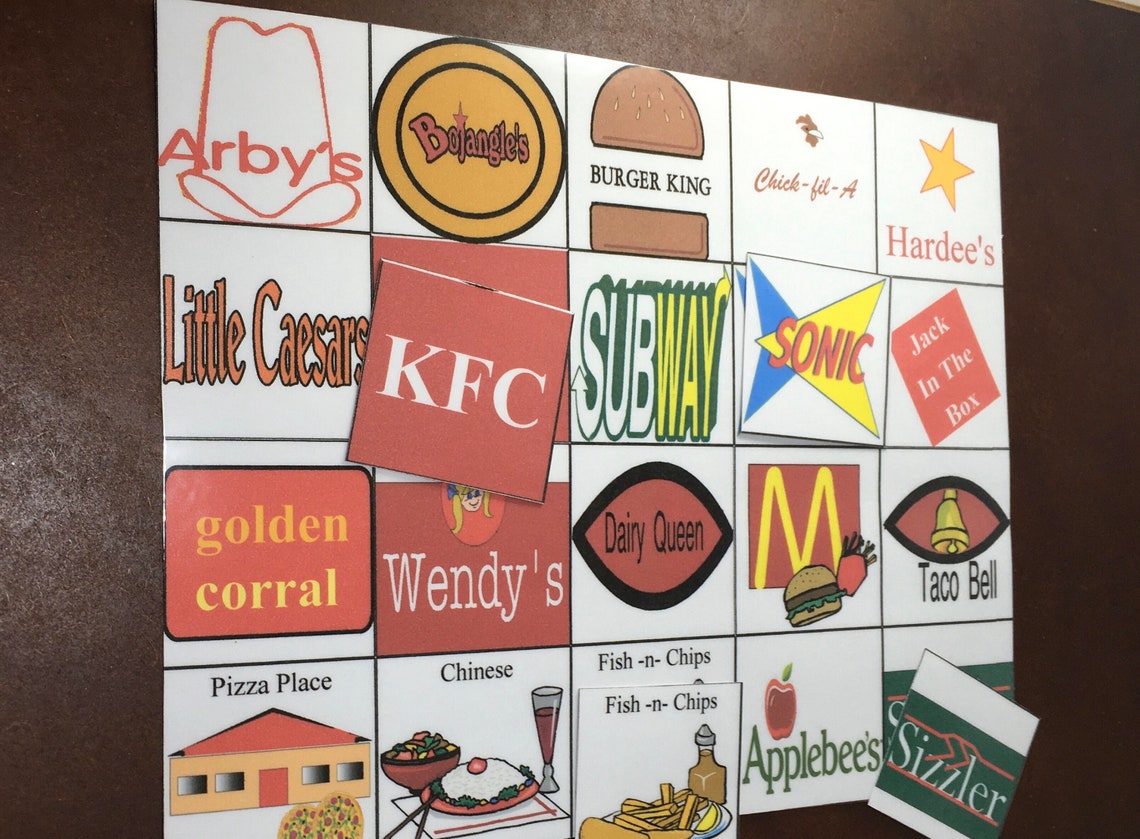 Autism PECS Matching and Sorting Restaurant Game Board - Etsy