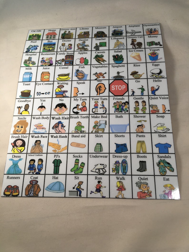 80 PECS DIY Printable Download Visual Aid General Communication Cards ...