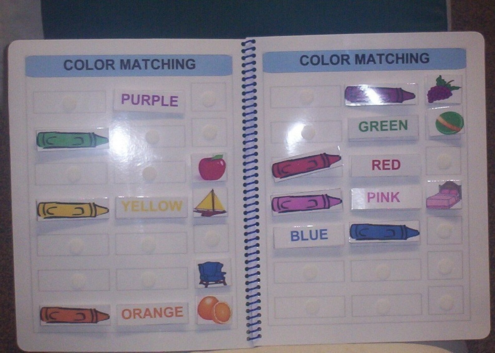 Color Matching, Educational Sorting Game, Autism PECS, Preschool ...