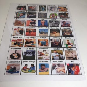 DIY Daily Routine Chore Chart Visual Schedule Boards, Autism PECS ...