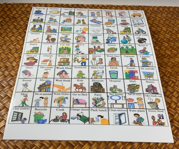 80 PECS DIY Visual Aid Home Communication Cards Autism Visual - Etsy ...