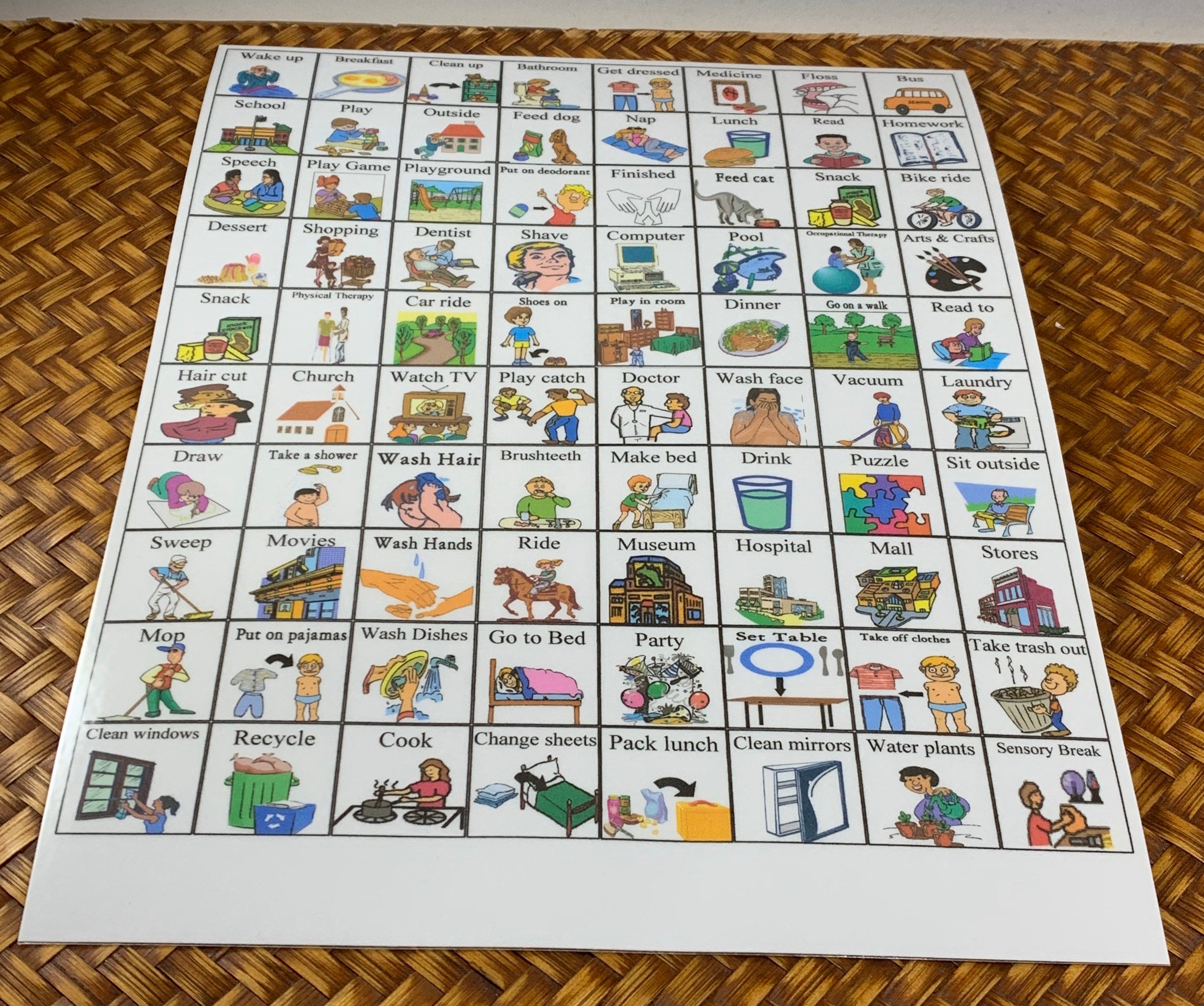 80 PECS DIY Visual Aid Home Communication Cards, Autism Visual ...