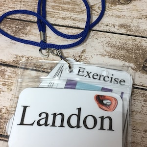 Breakaway Lanyard, Keyring Activity With Autism PECS, Visual Aid ...