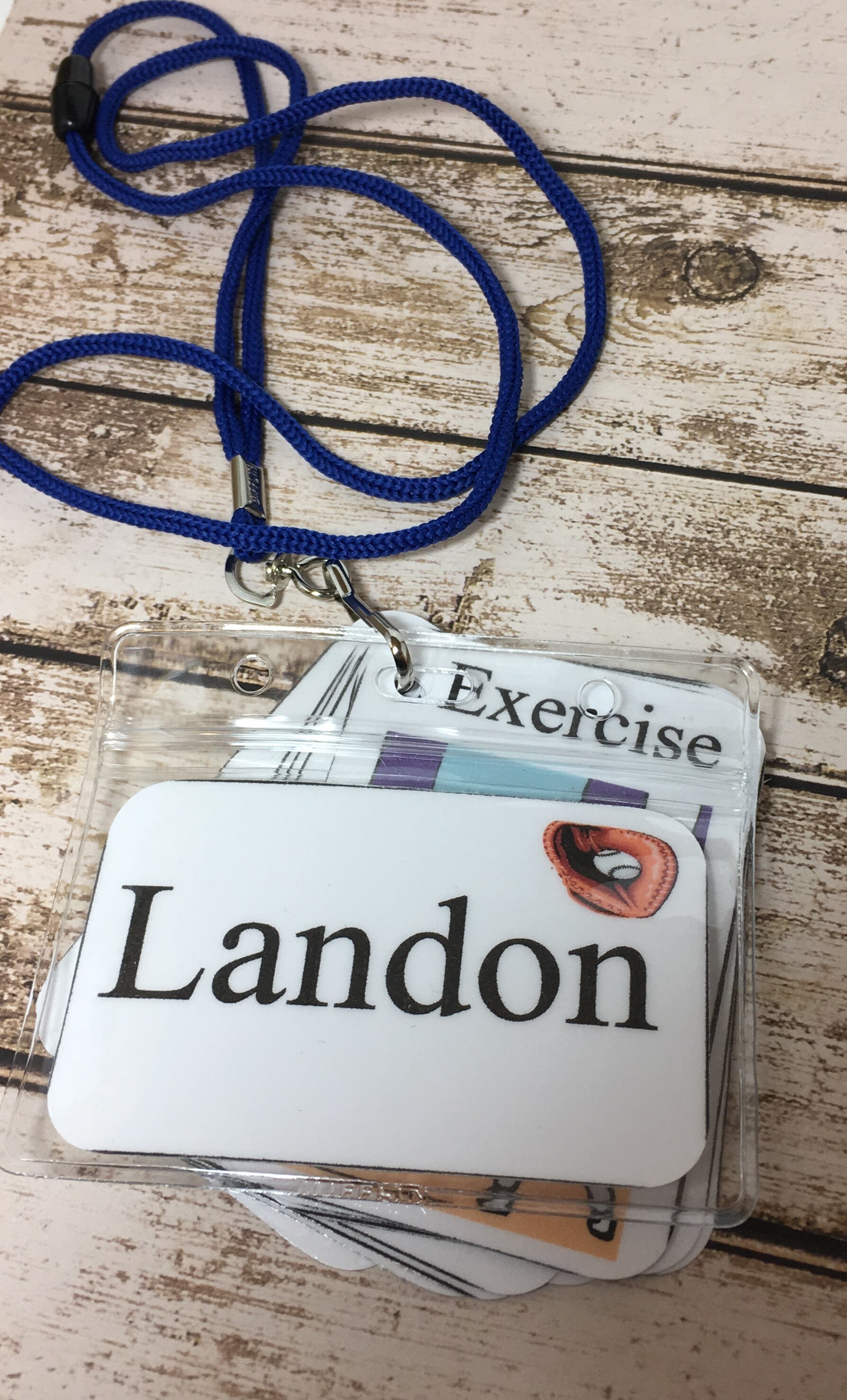 Communication Wallet, Lanyard Breakaway Keyring Activity, Autism PECS ...