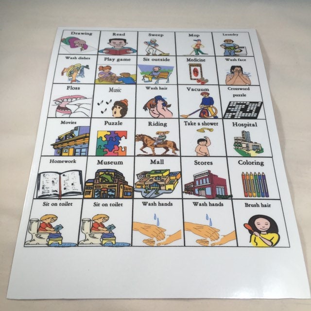 3 Visual Schedule Boards, Daily Routine Chore Charts, 90 Autism PECS ...