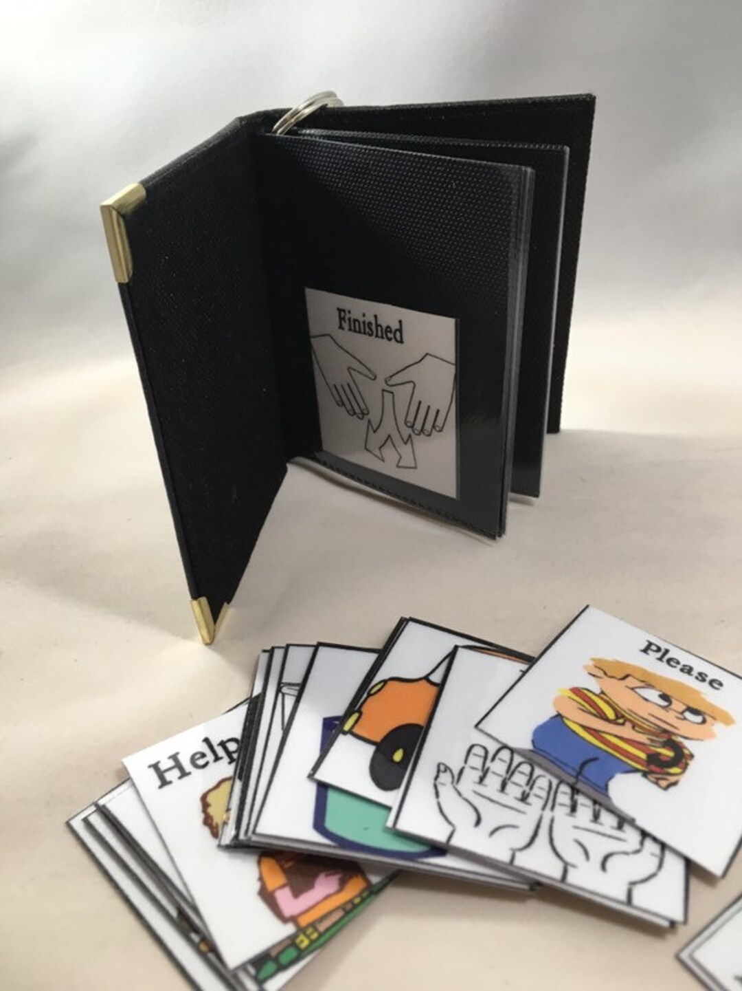 Communication Wallet Keyring Activity, 24 Autism PECS, Visual Aid ...