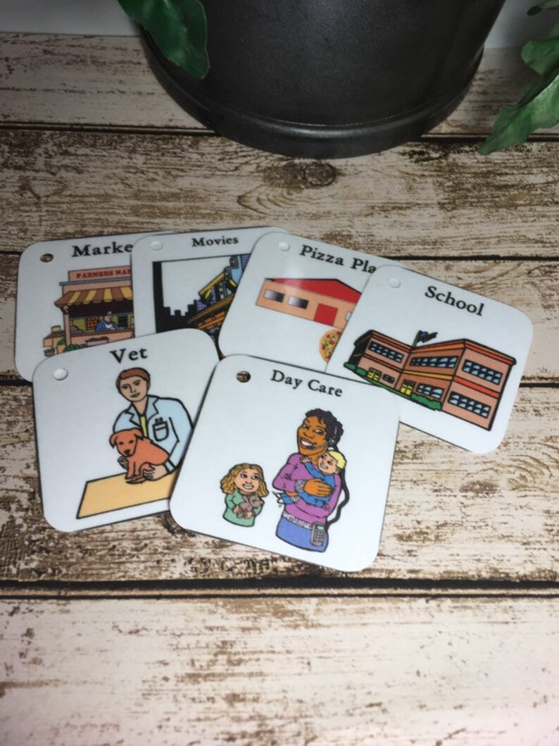 Social Skills Keyring Activity, Autism PECS, Visual Aid Communication ...