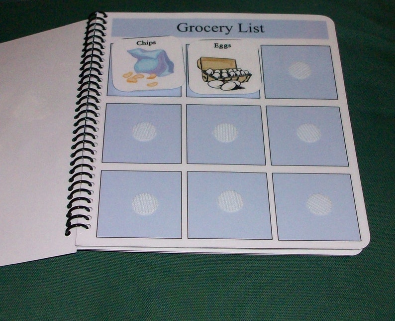 Communication Large Grocery Shopping Book Visual Schedule - Etsy