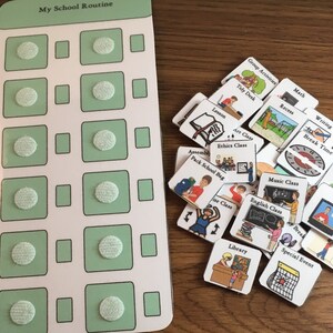 Daily Routine Visual Schedule Chore Chart, ABA Therapy, Autism PECS ...