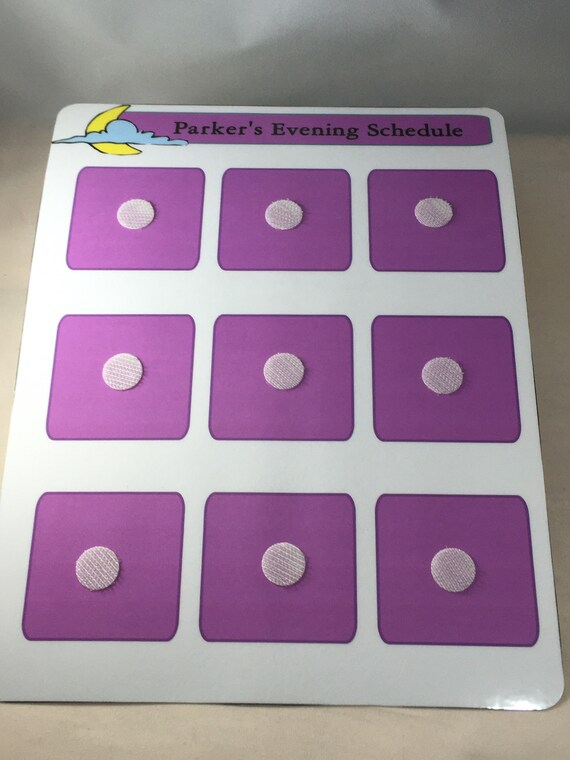 3 Large Visual Aid Schedules Daily Routine Chore Charts | Etsy