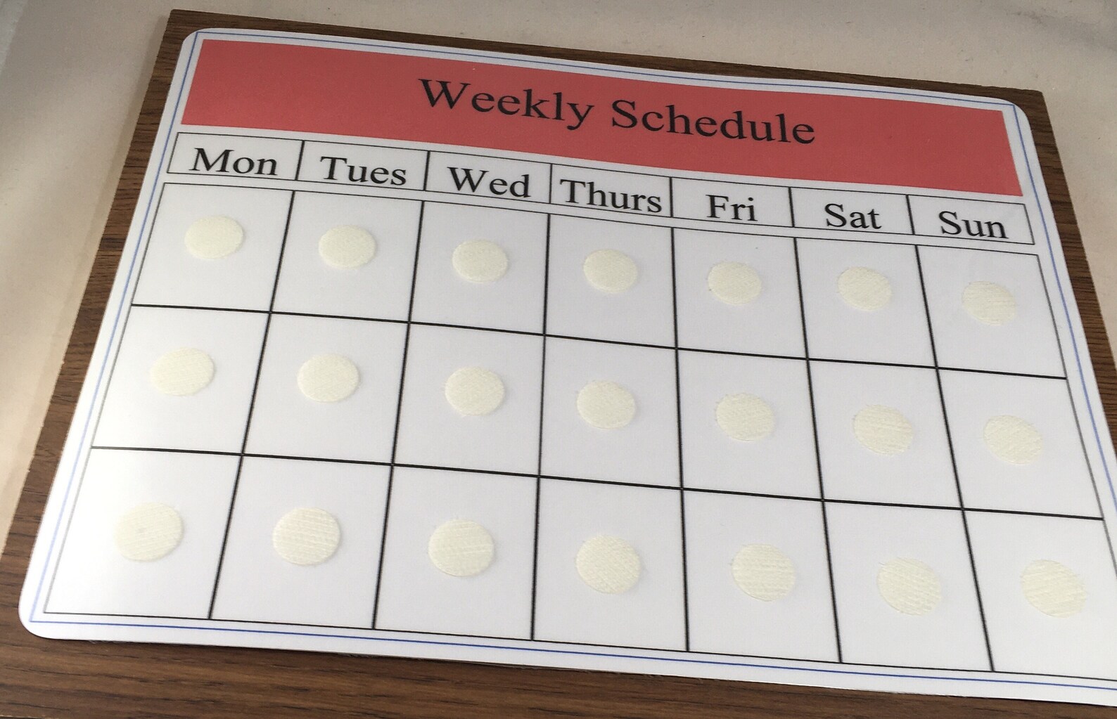 Weekly Visual Schedule Daily Routine Chore Chart With Autism | Etsy