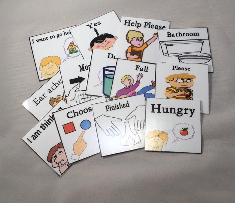 Communication Wallet, Keyring Activity, 30 Autism PECS, Emotions Visual ...