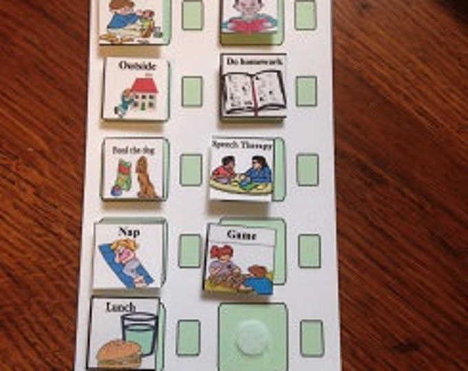 Daily Home Visual Aid Schedule, ADD Apraxia Autism PECS, Communication ...