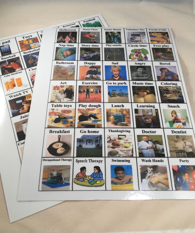 DIY Visual Aid Communication Board, 70 Autism PECS, Communication Cards ...