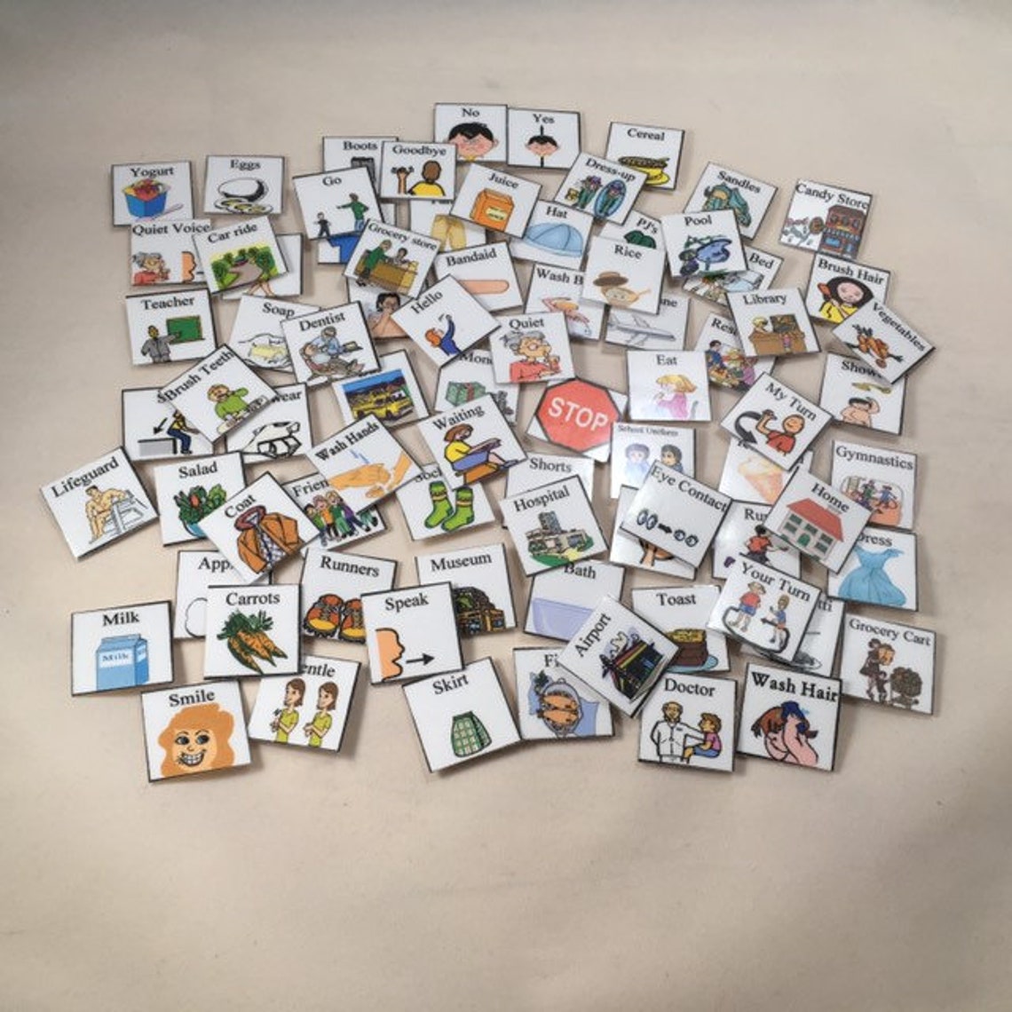 80 PECS DIY Printable Download Visual Aid General Communication Cards ...