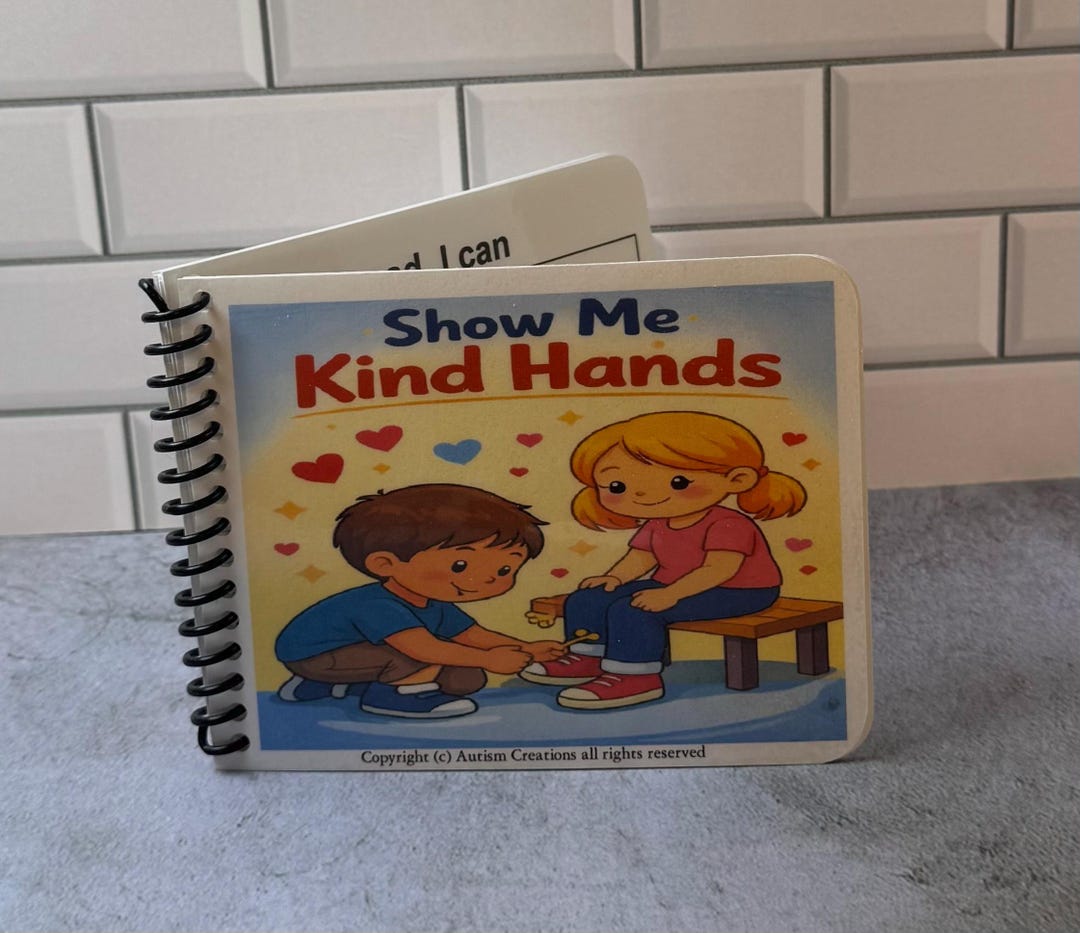 Autism Social Story Book | Kind Hands Behavior PECS Visual Support ...