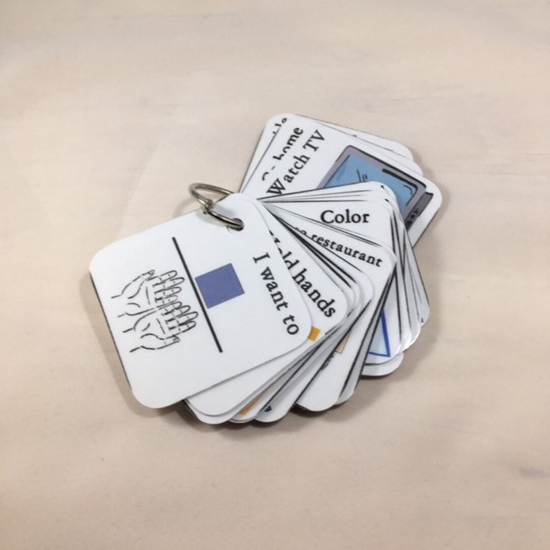Social Skills Keyring Activity, Autism PECS, Visual Aid Communication ...