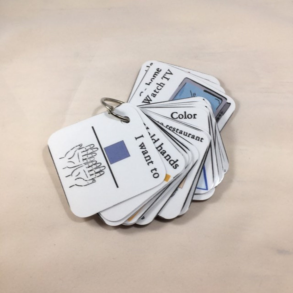 Social Skills Keyring Activity Autism PECS Visual Aid - Etsy