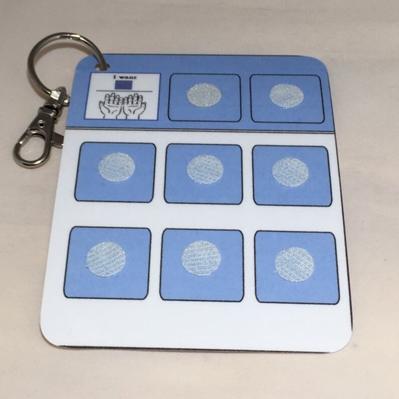 Keyring Activity, Autism PECS, Communication Board for Speech Therapy ...