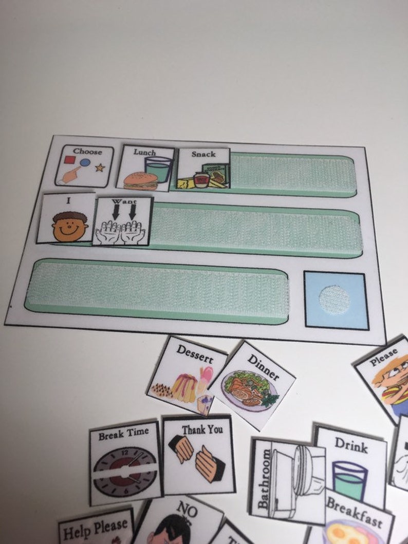 Mini Visual Aid, Communication Board With Autism PECS Communication ...