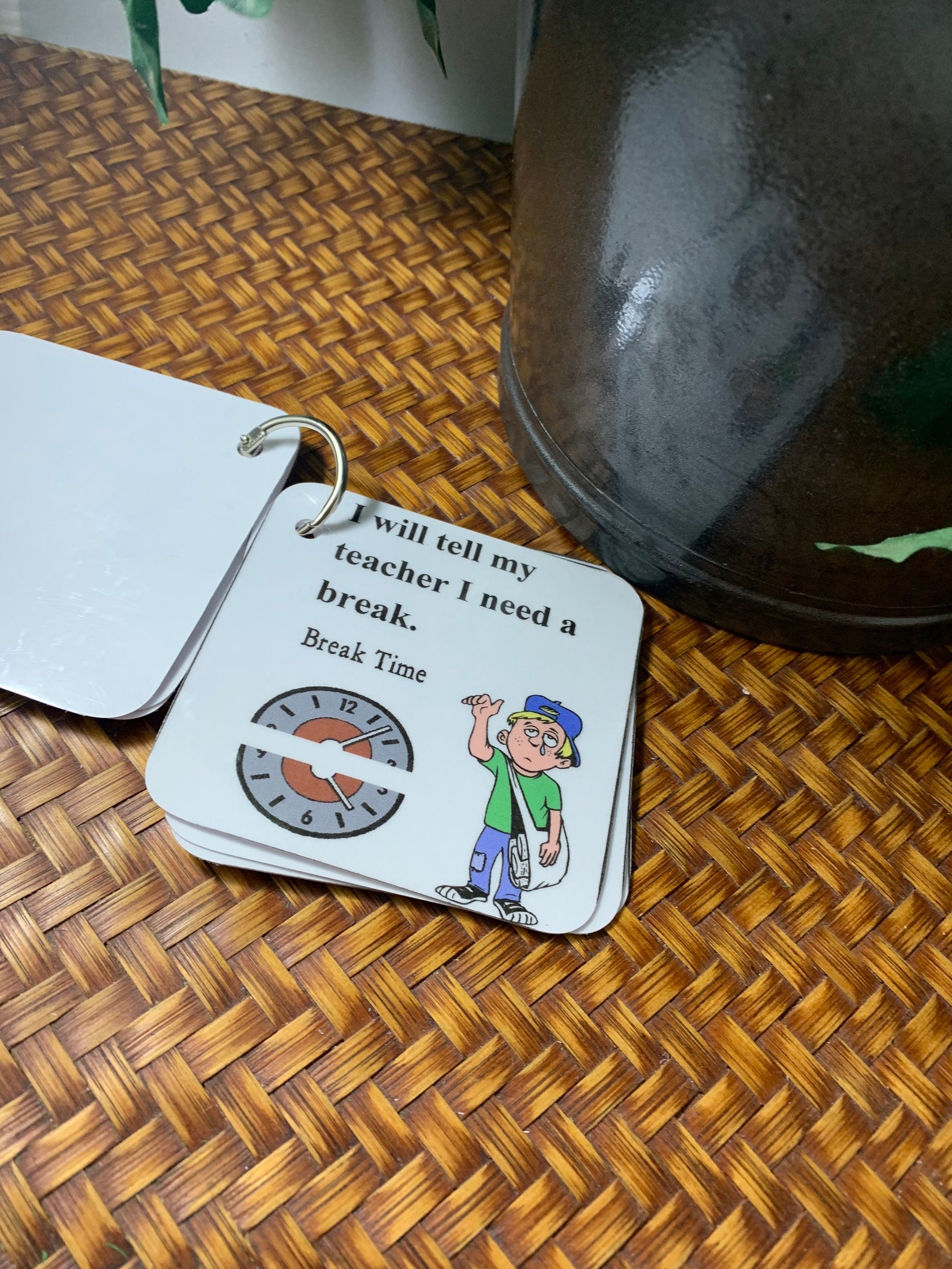 Social Skills Story Keyring Activity, Autism PECS, With Behavior Visual ...