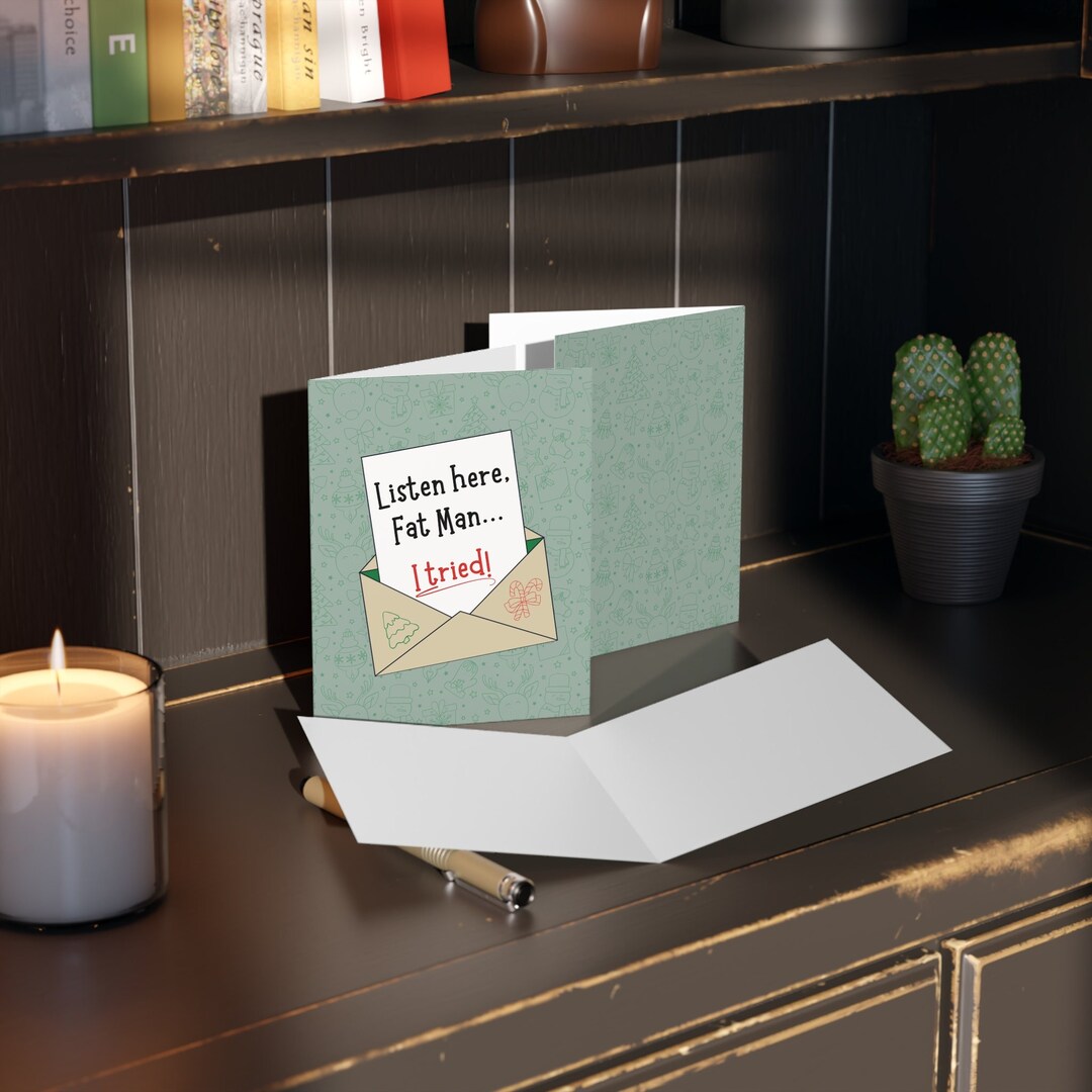 Listen Here Fat Man I Tried Greeting Cards 8 16 and 24 Pc - Etsy