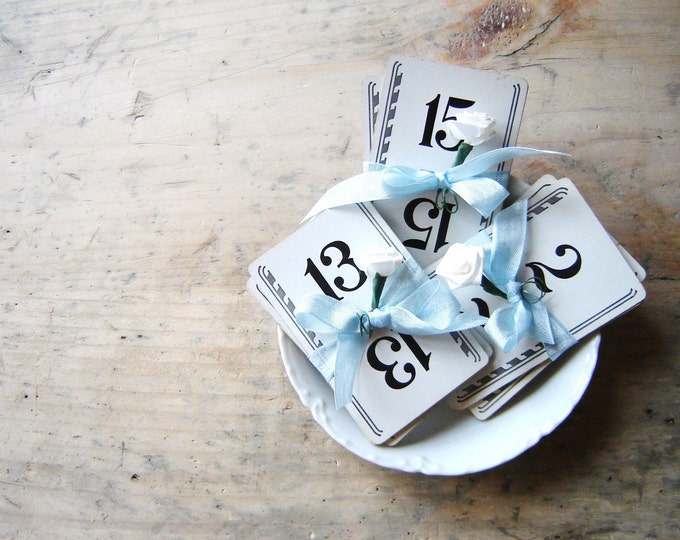 Vintage Wedding Table Numbers - Etsy