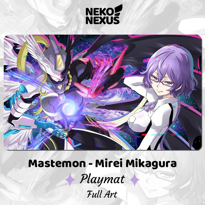 Playmat Mastemon & Mirei Mikagura Digimon Card Game 14x24 / 35X60 Cm - Etsy