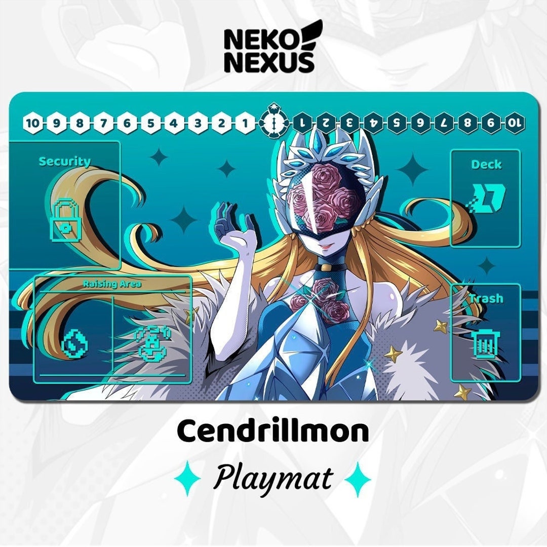 Playmat Cendrillmon Digimon Card Game 14x24 / 35X60 Cm - Etsy UK