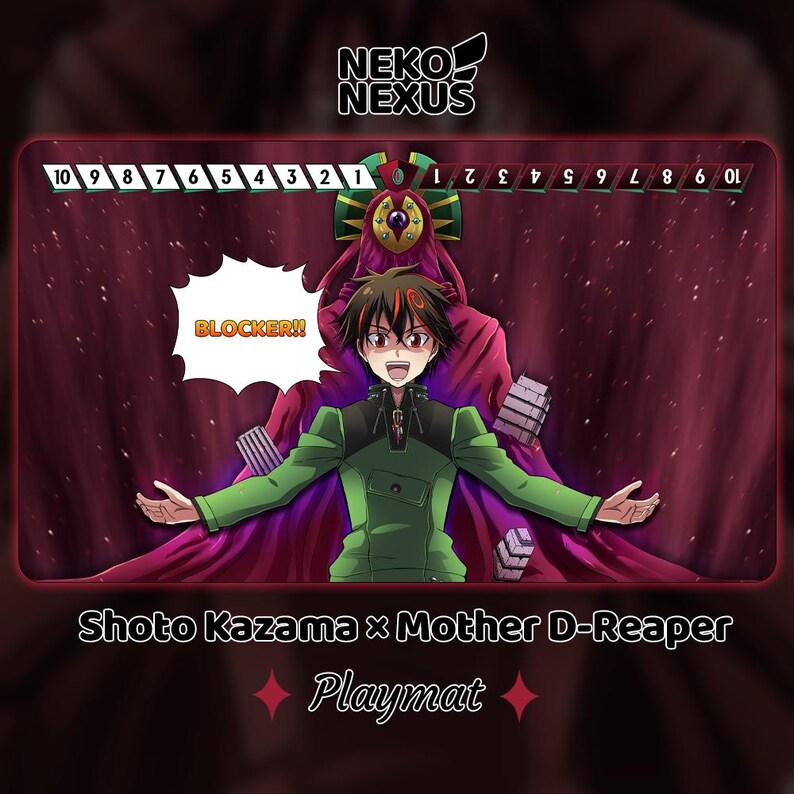 Shoto Kazama X Mother D-reaper - Digimon Card Game 14"x24" / 34.5x59x0 ...