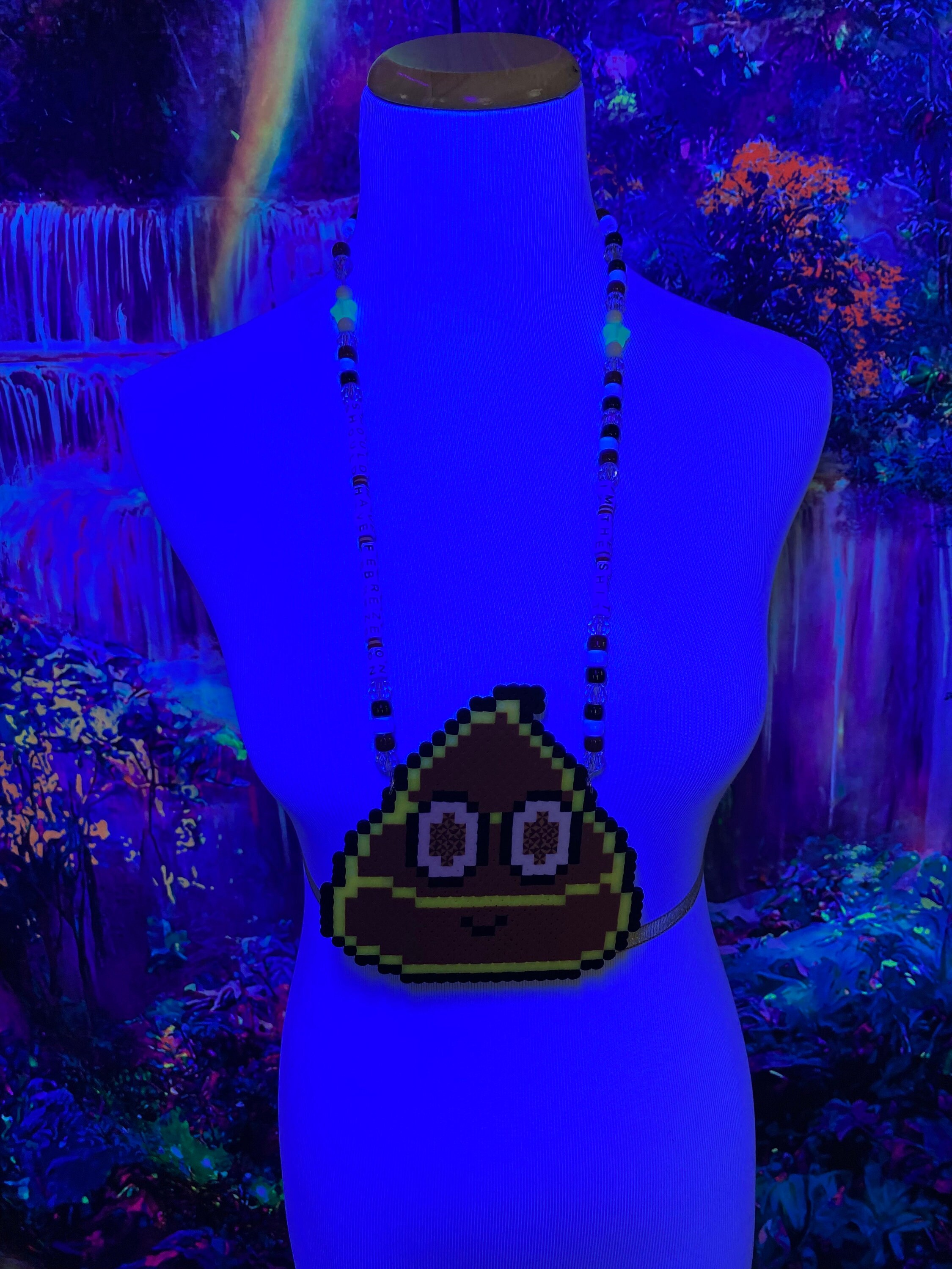 Perler Necklace Poop Emoji - Etsy