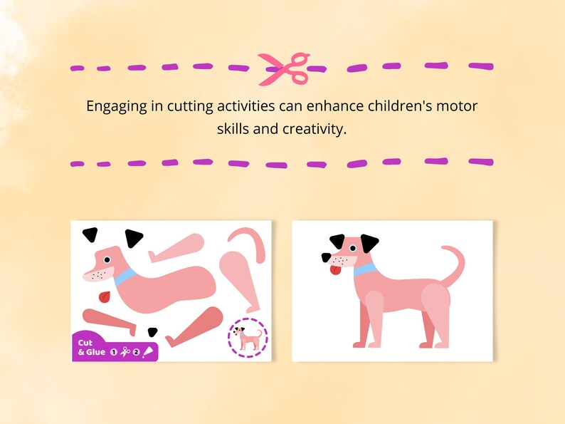 Kids Cut & Glue, Scissors Skills, Halloween Craft, Cut and Paste ...