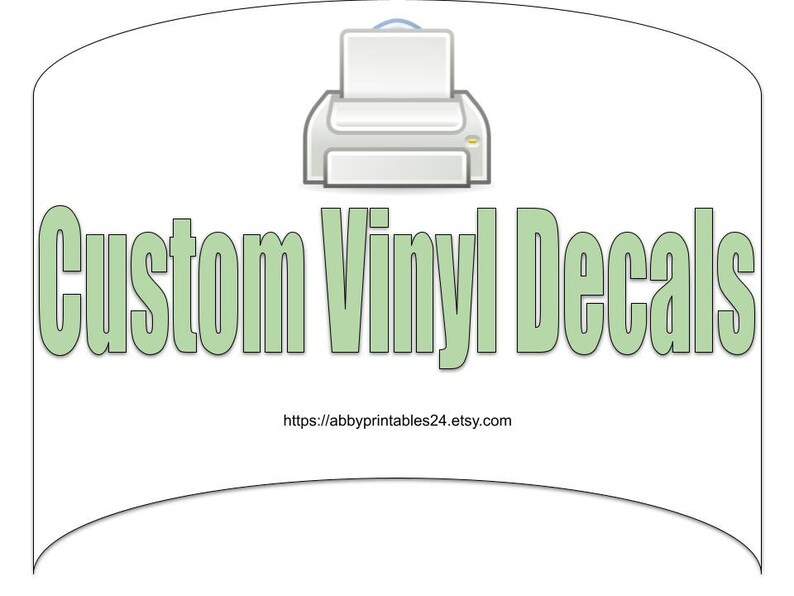 Custom Vinyl Decals - Etsy