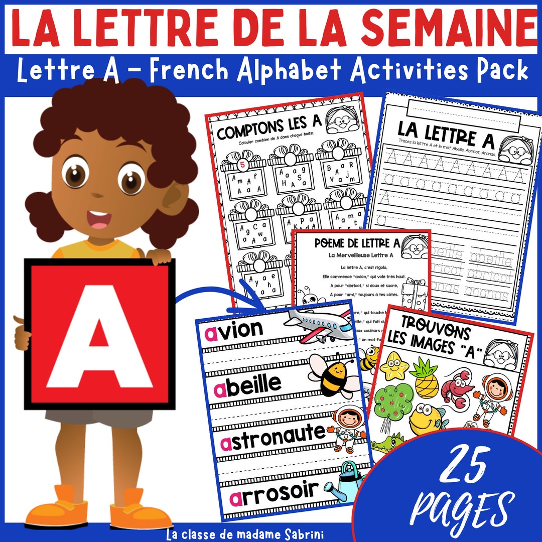 La Lettre De La Semaine-lettre A French Alphabet Activities Pack - Etsy