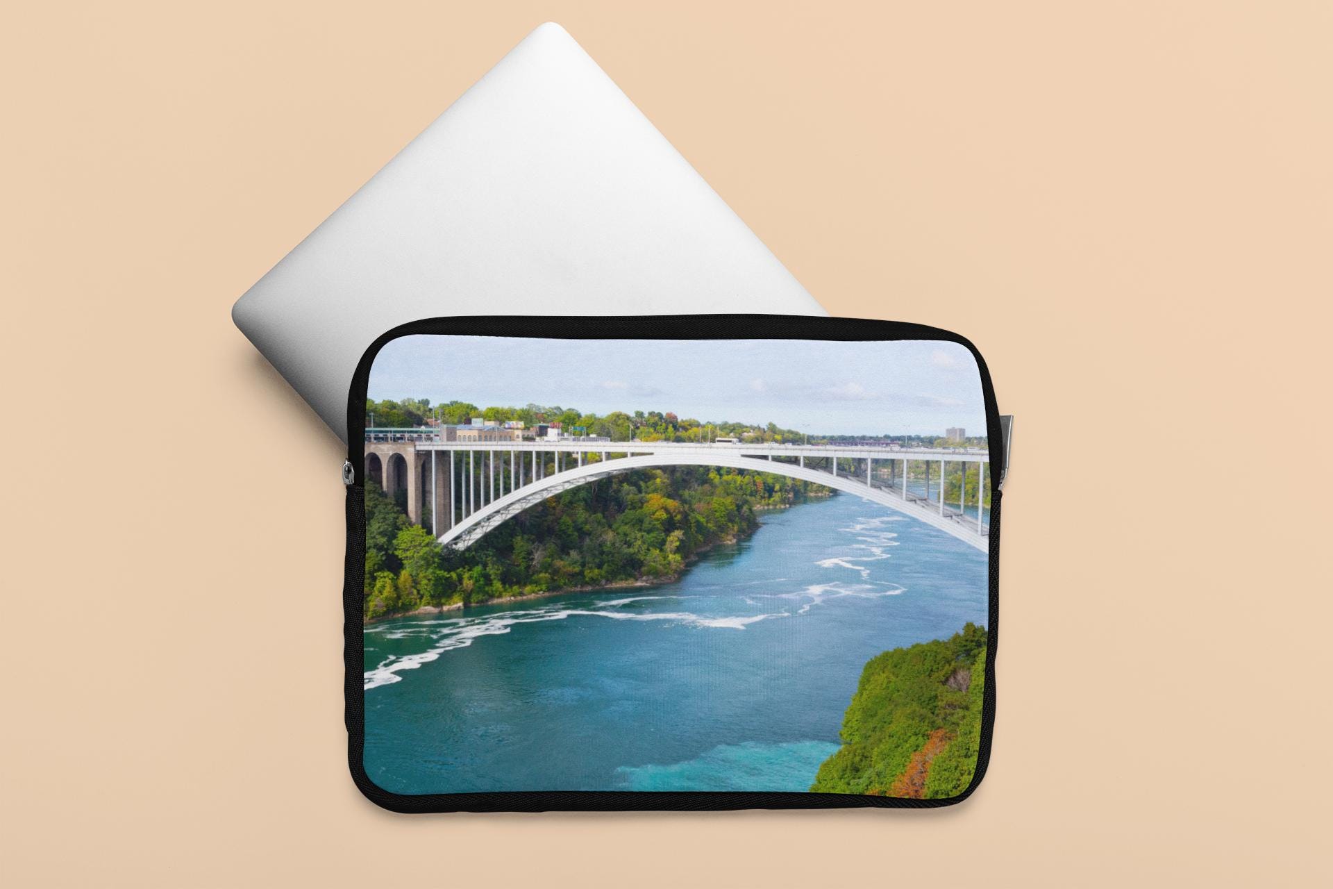 Niagara River/peace Bridge New York Laptop Sleeve - Etsy