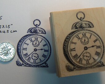 Clock Stamp | Etsy