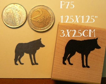 Wolf stamp | Etsy