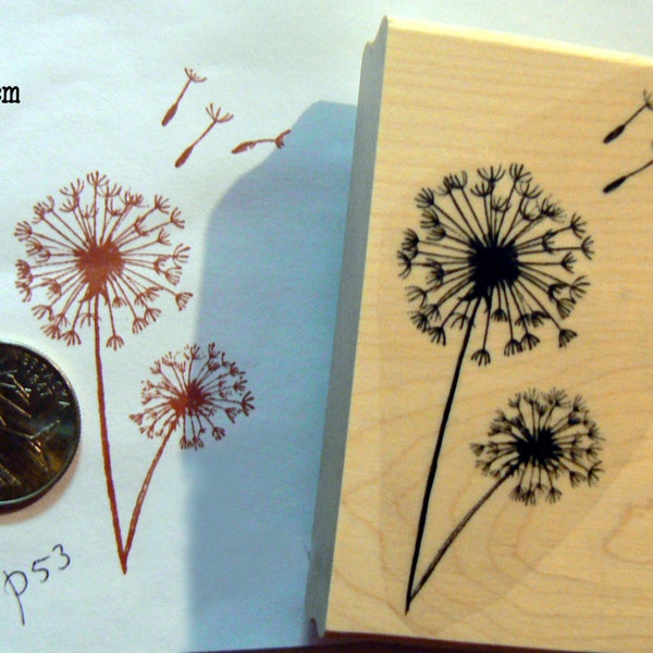 Dandelion Stamp - Etsy UK