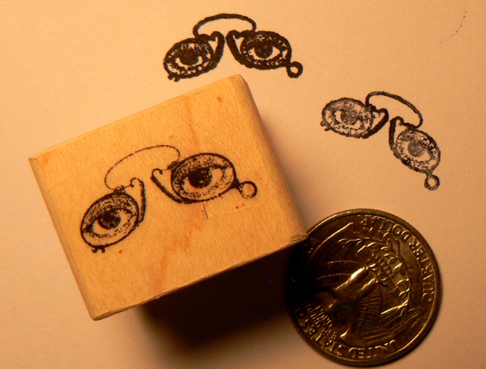 Miniature Spectacles Opticals Rubber Stamp P24 - Etsy