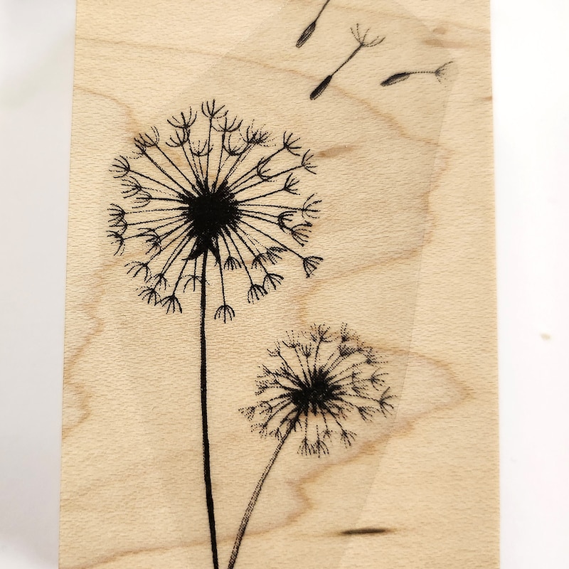 Dandelion Stamp - Etsy UK