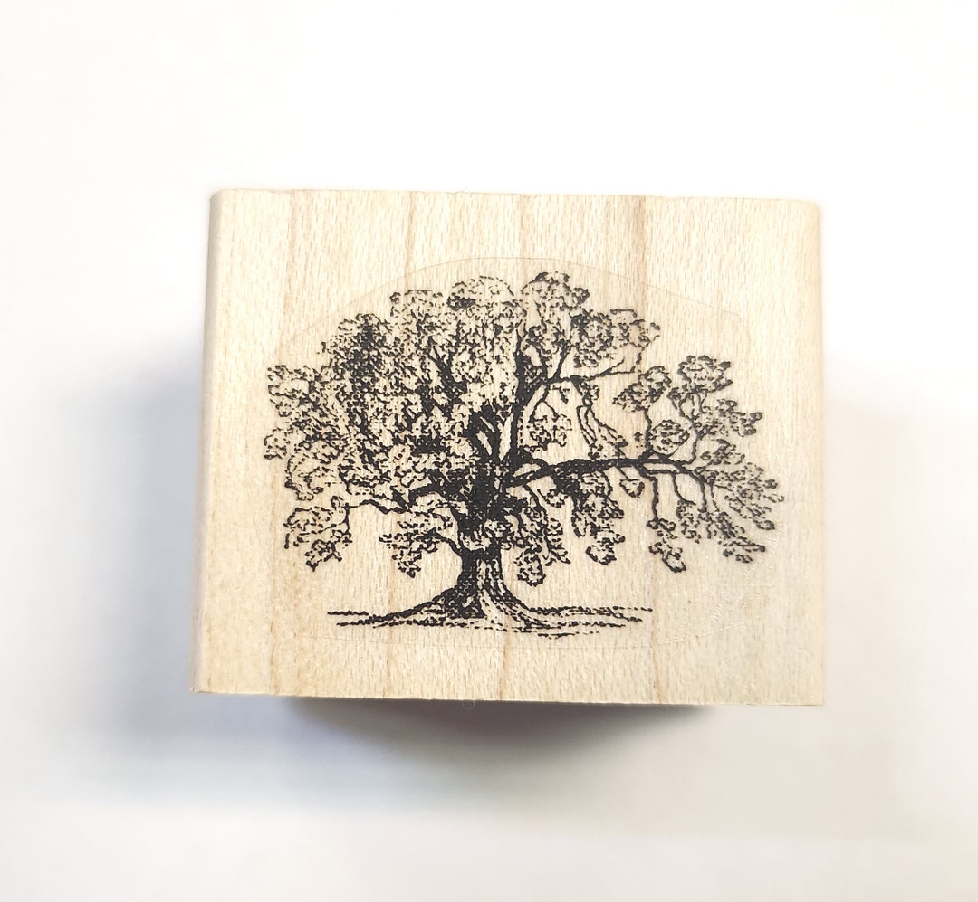 P24 Miniature Tree Rubber Stamp WM 1x0.7 - Etsy